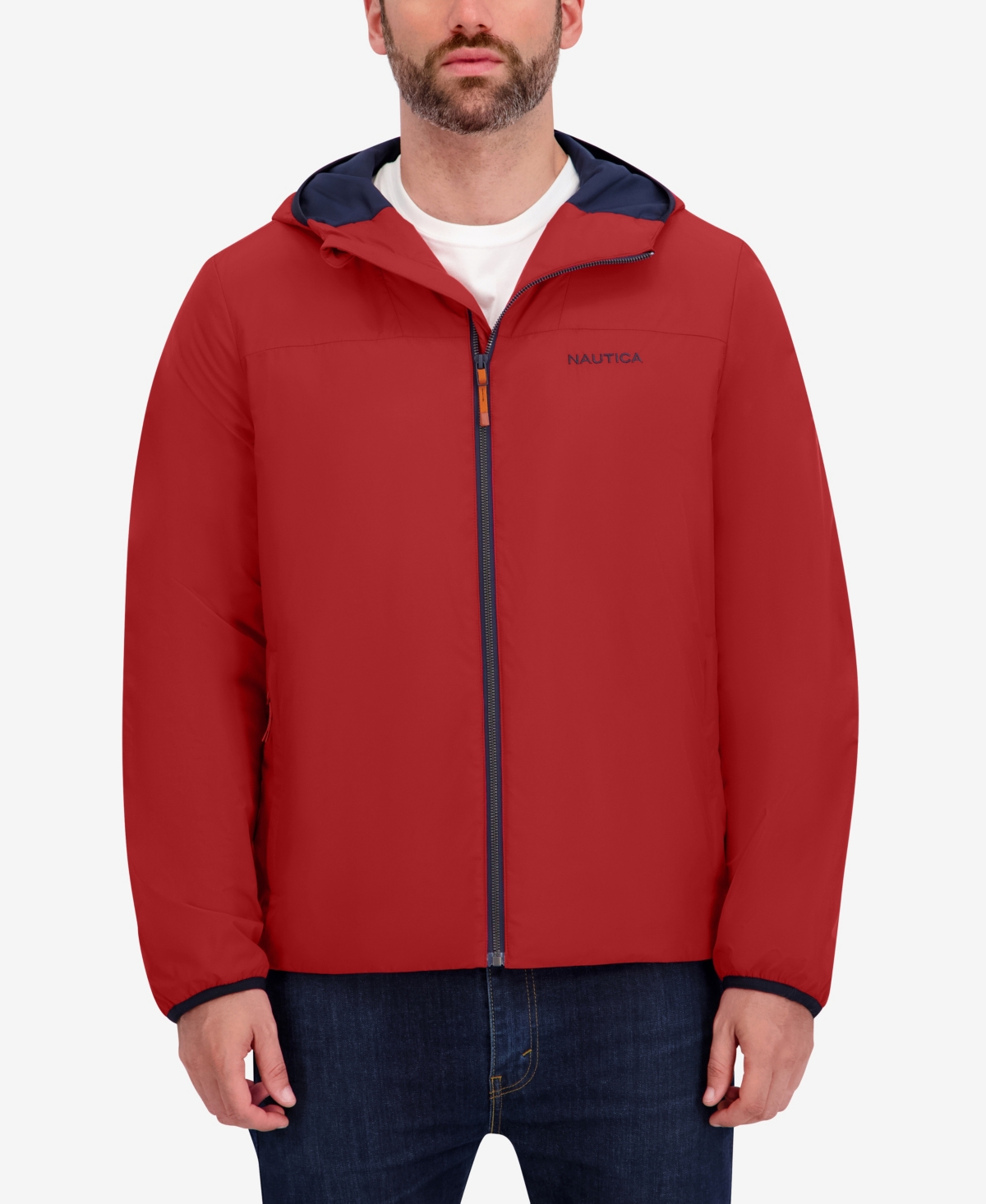 Click here for Nautica Mens Hooded Transitional Zip Front Jacket... prices