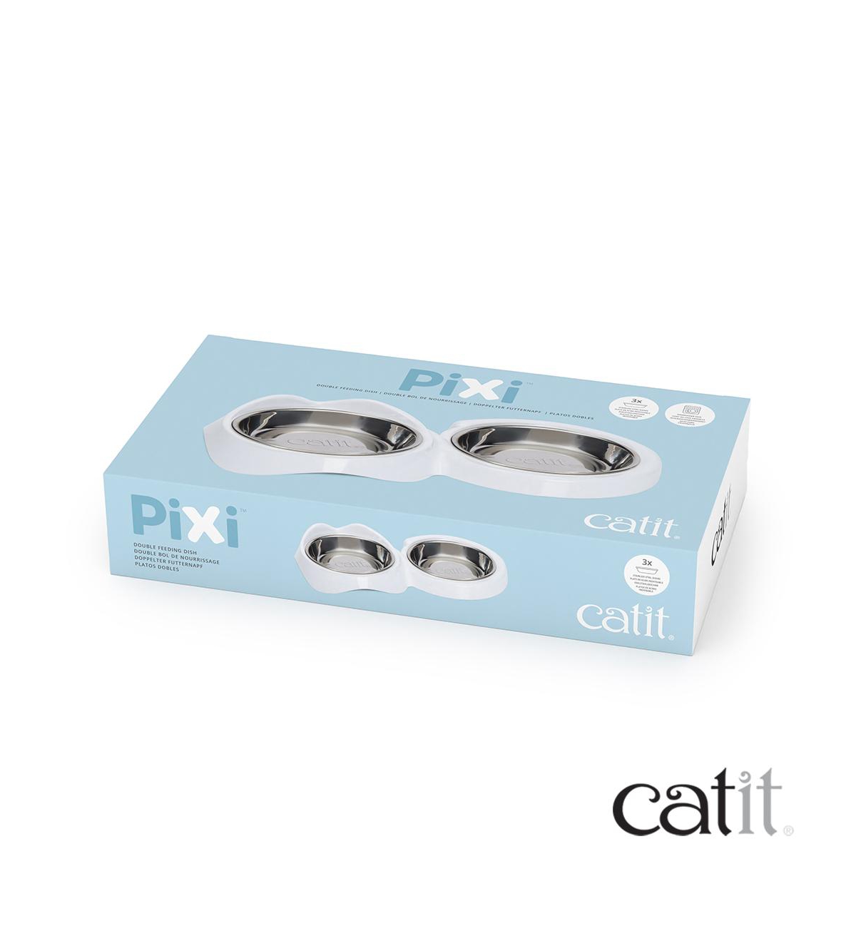 Click here for Catit Pixi Double Dish White extra bowl prices