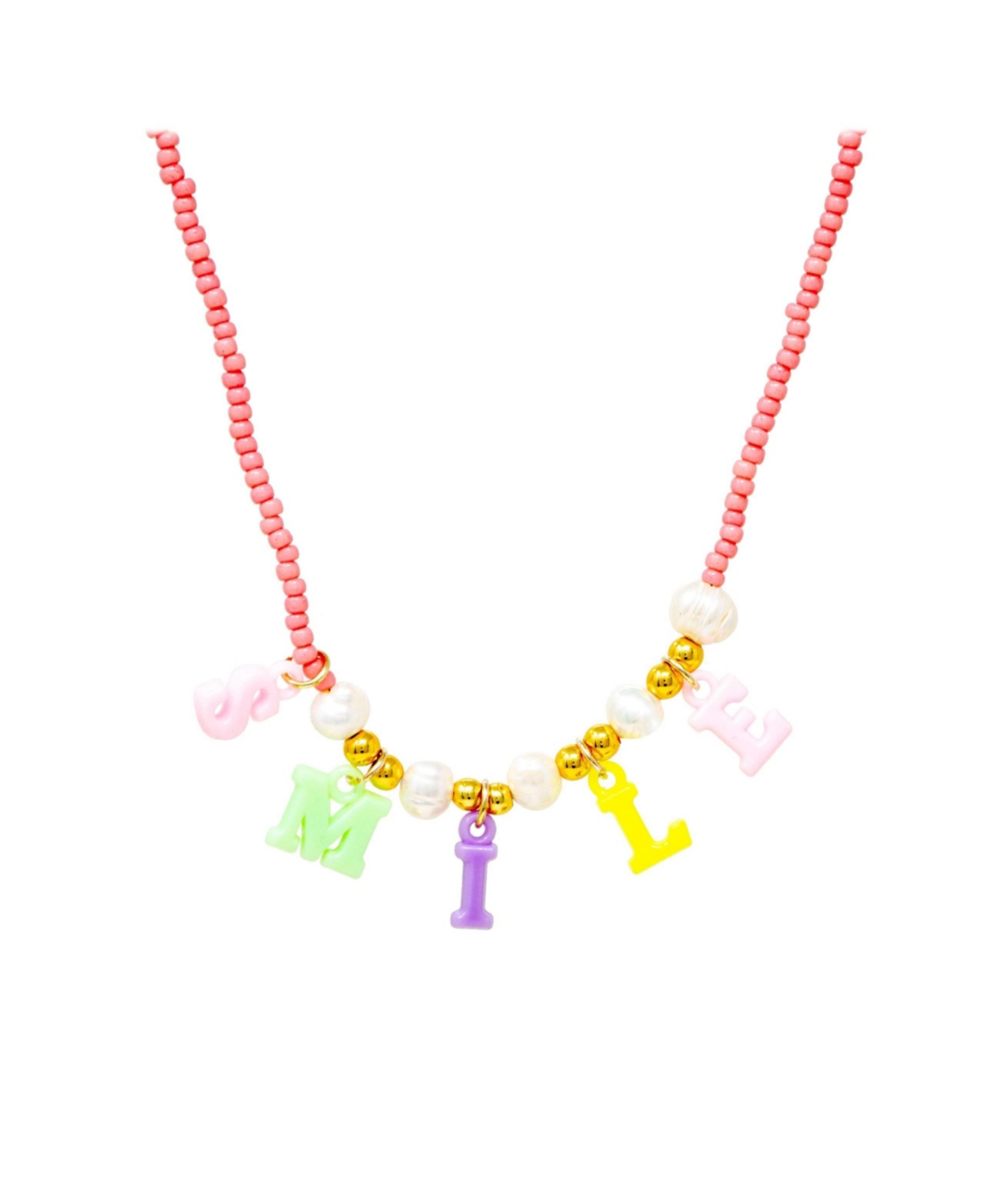 Click here for Zomi Gems Girls Smile Pink Bead Necklace prices