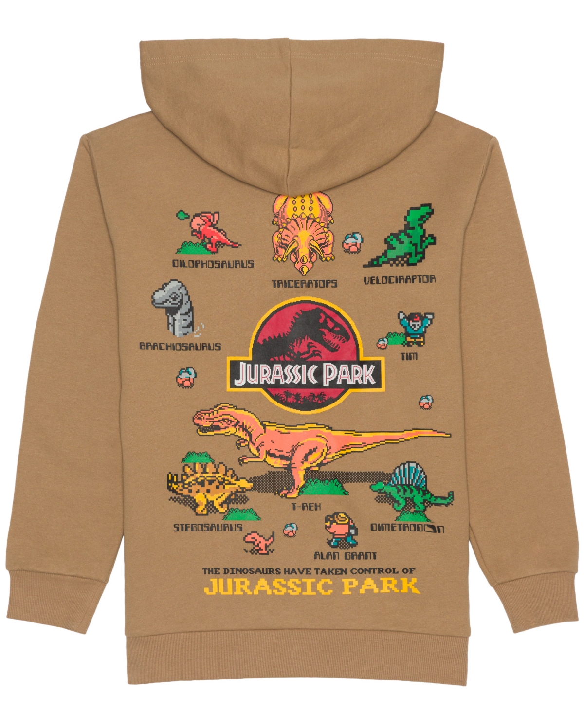 Click here for Jurassic Park Boys 5-20 Zip Up Hoodie - Brown prices