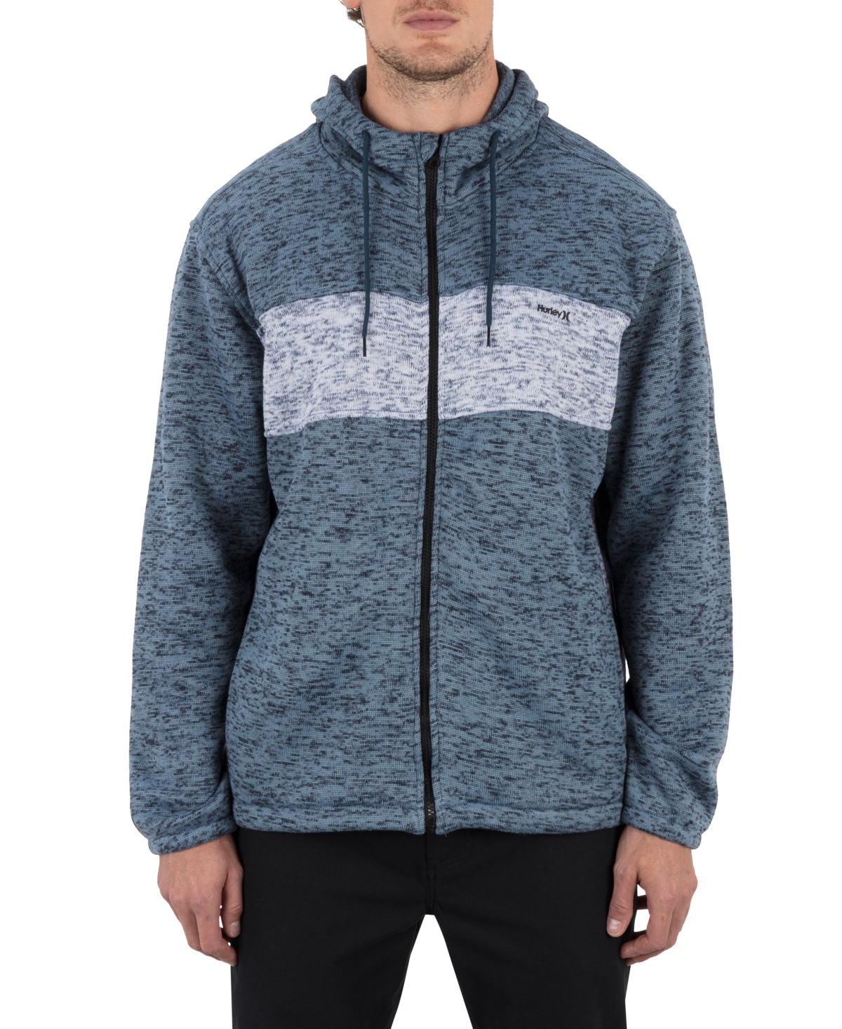 Click here for Hurley Mens Saddleback Full-Zip Hoodie - Heather B... prices