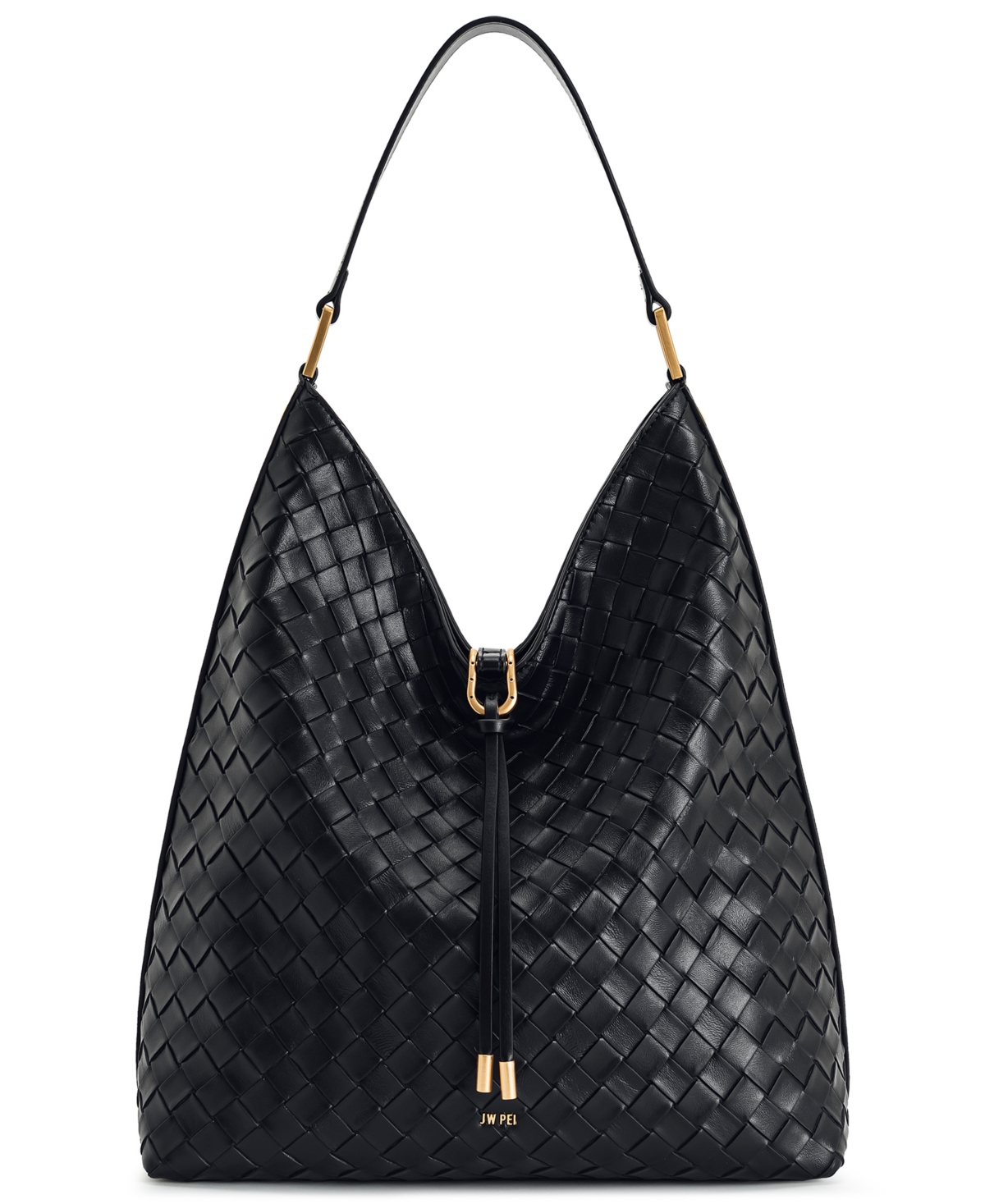 Click here for Jw Pei Aria Woven Medium Shoulder Bag - Black prices