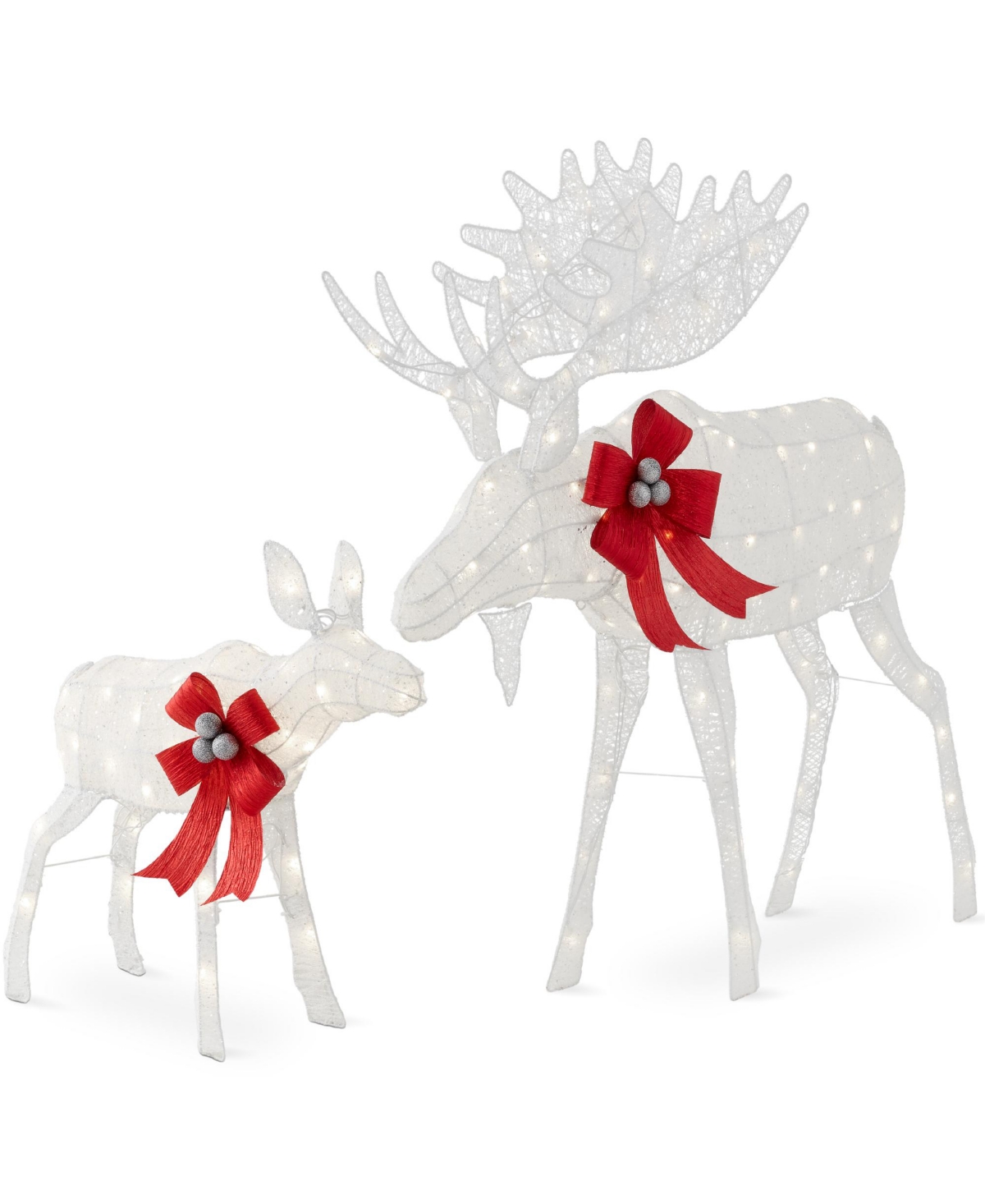 Click here for Best Choice Products 2-Piece Moose Lighted - White prices
