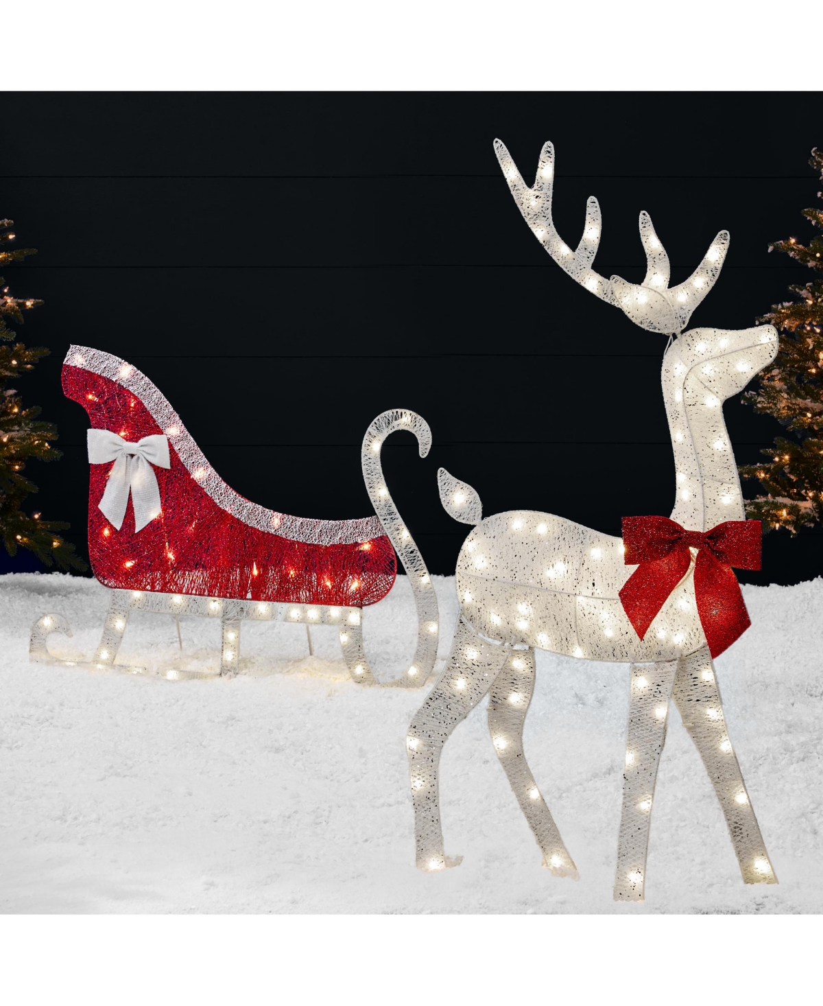 Click here for Best Choice Products Lighted 2D Reindeer & Sleigh... prices