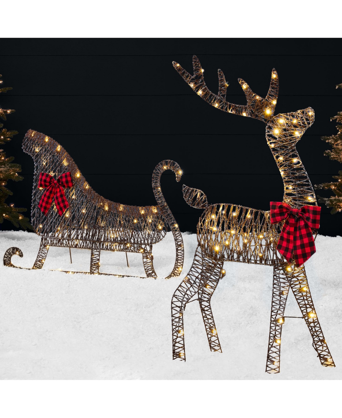 Click here for Best Choice Products Lighted 2D Reindeer & Sleigh... prices