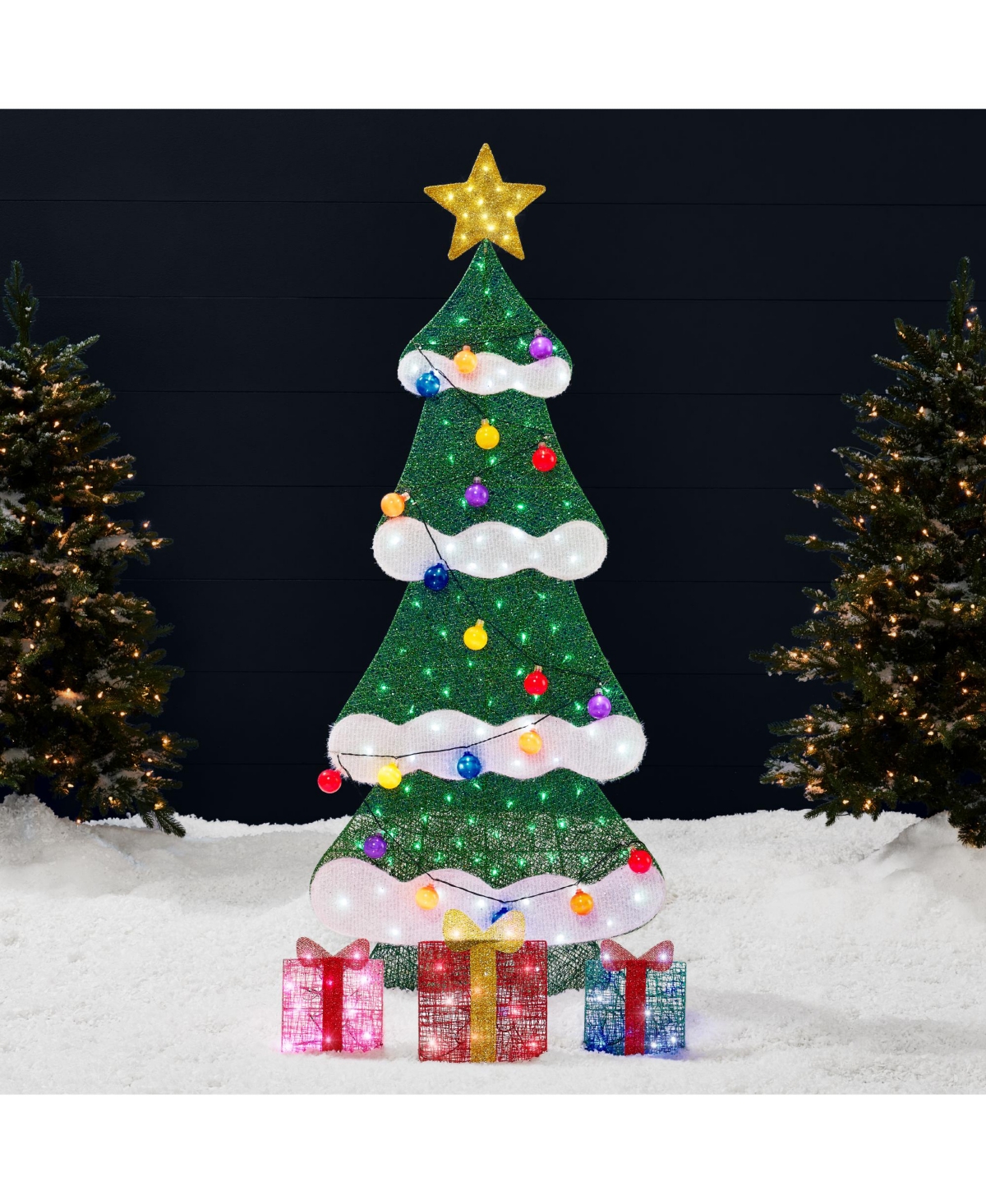Click here for Best Choice Products 6ft Lighted 2D Christmas Tree... prices