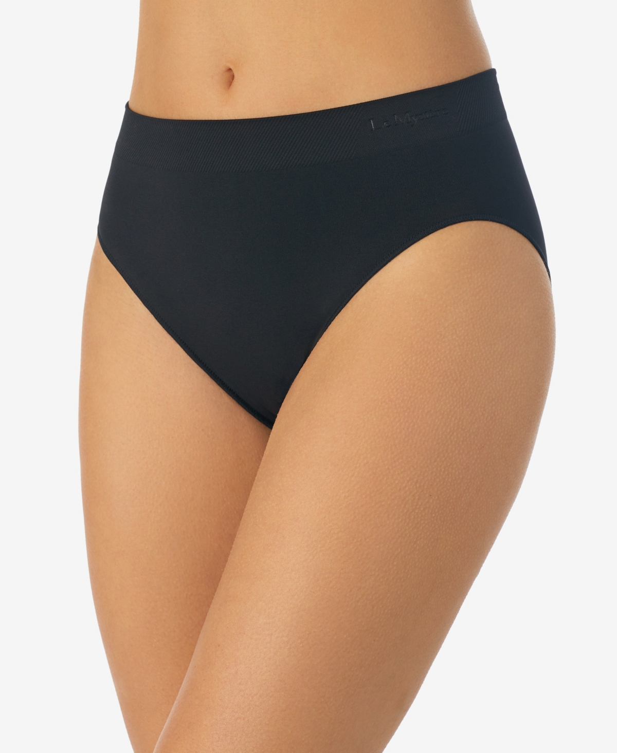 Click here for Le Mystere Womens Seamless Comfort Hi Cut - Black prices