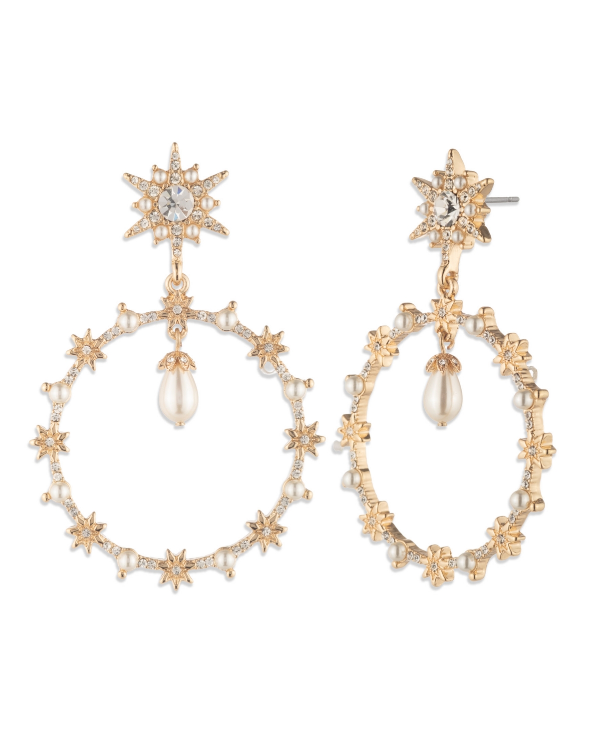 Click here for Marchesa Glass Stone and Imitation Pearl Star Orbi... prices