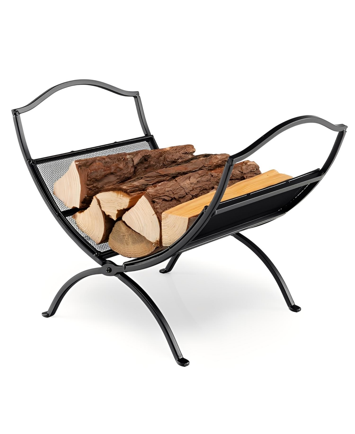 Click here for 19 Inch Folding Fireplace Log Rack with Convenient... prices