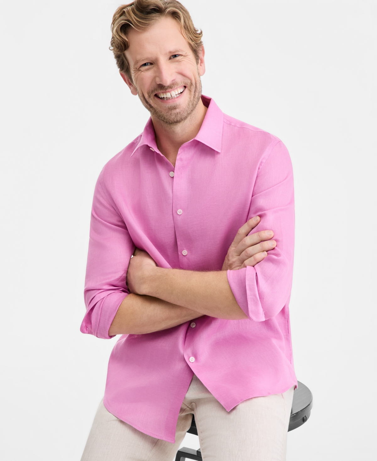 Click here for Club Room Mens 100 Linen Shirt  Created for Macys... prices