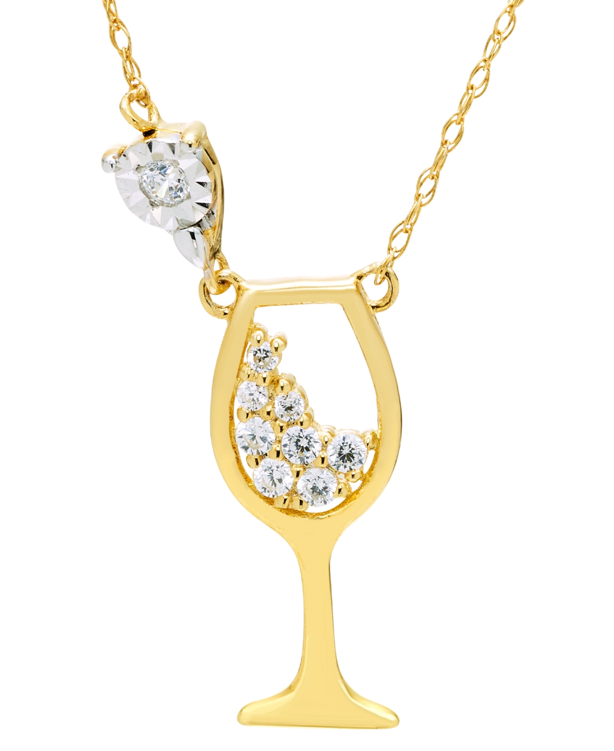 Click here for Macys Diamond Pendant Necklaces (1/10 ct. t.w.) in... prices