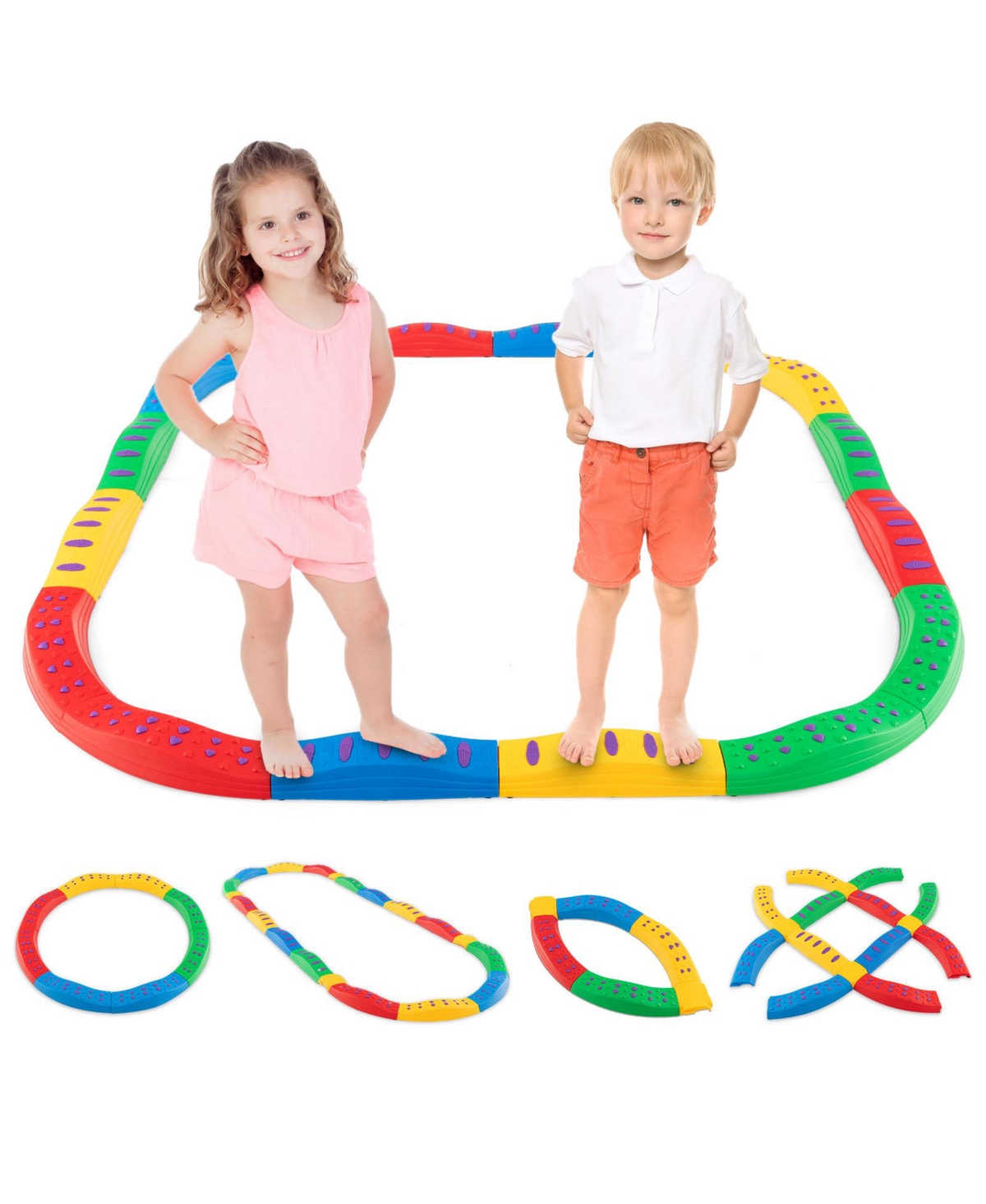 Click here for Sugift Colorful Kids Wavy Balance Beam with Textur... prices