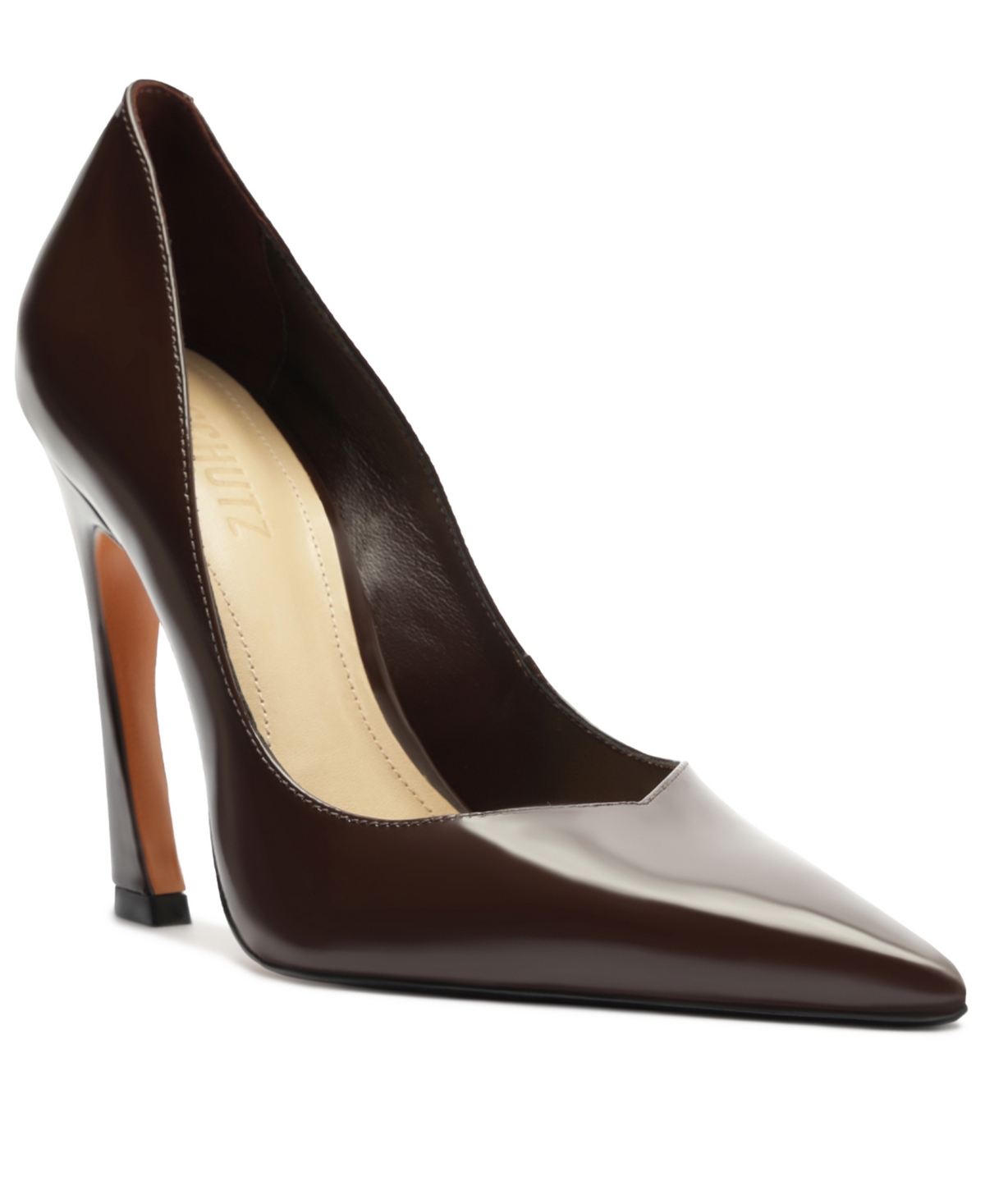 Click here for Schutz Womens Lexi Stiletto Heel Pumps - Chestnut... prices