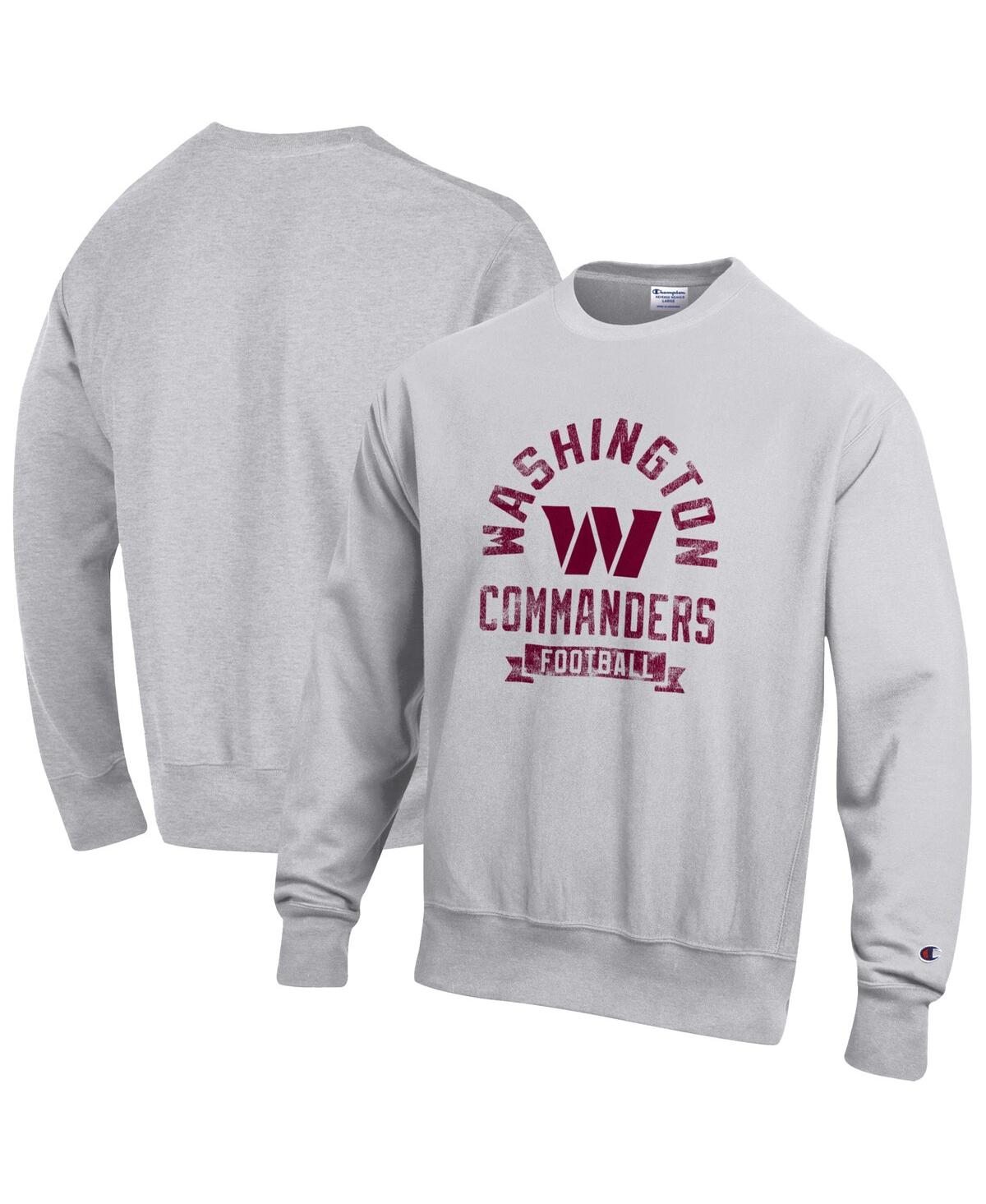 Click here for Champion Mens Heather Gray Washington Commanders R... prices