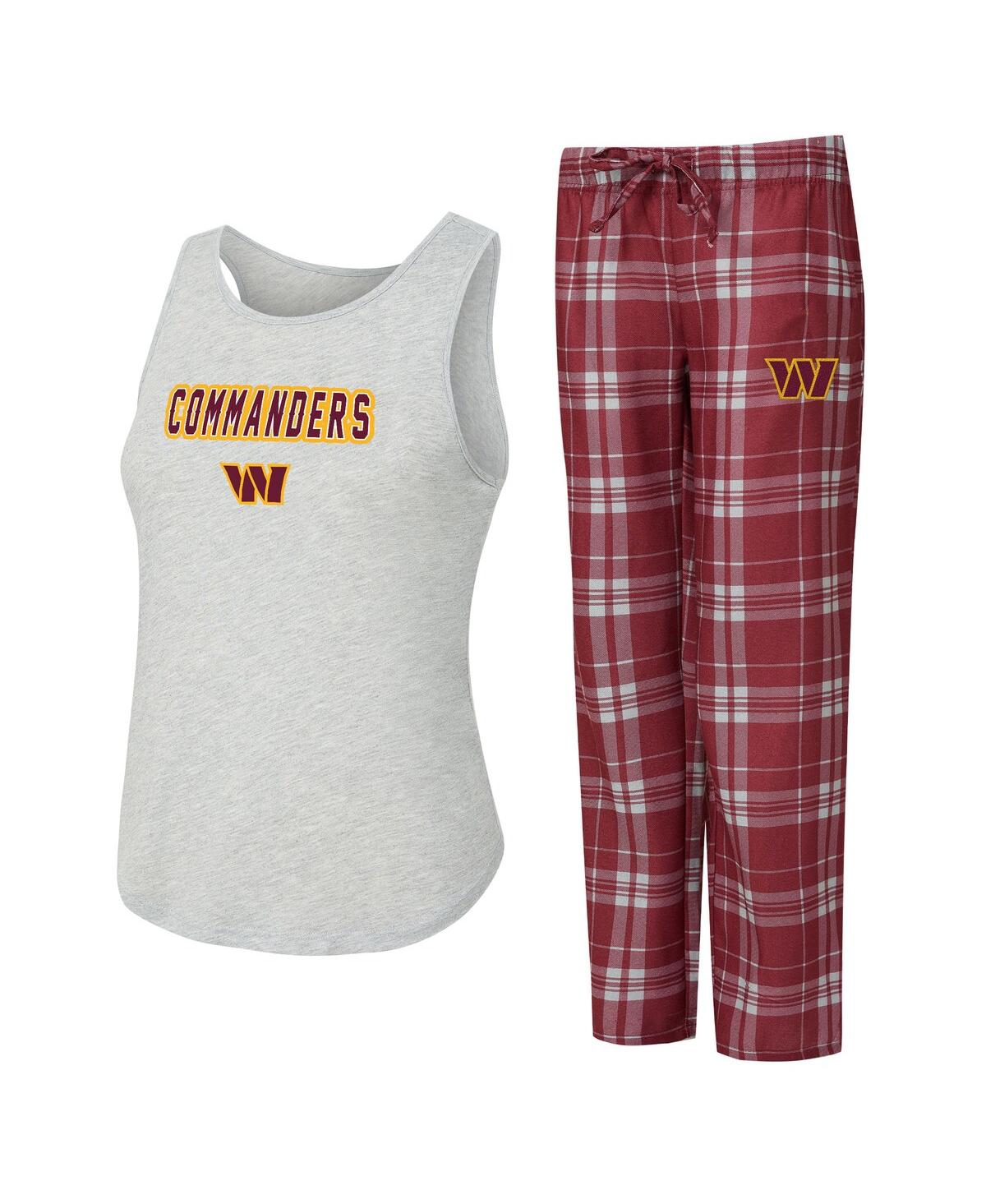 Click here for Concepts Sport Womens 2-Piece Heather Gray/Burgund... prices