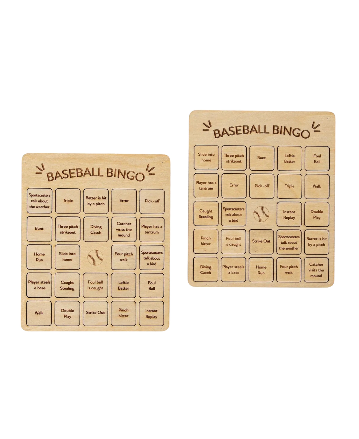 Click here for Uncommon Goods Baseball Bingo Board Game  Set of 2... prices