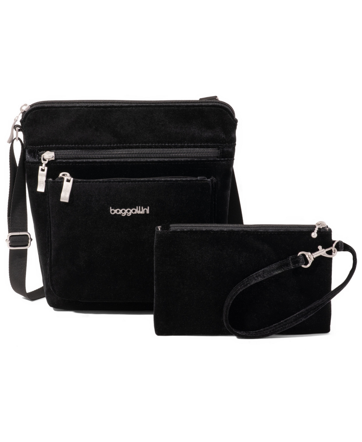 Click here for Baggallini Womens Pocket Crossbody - Black Velvet prices