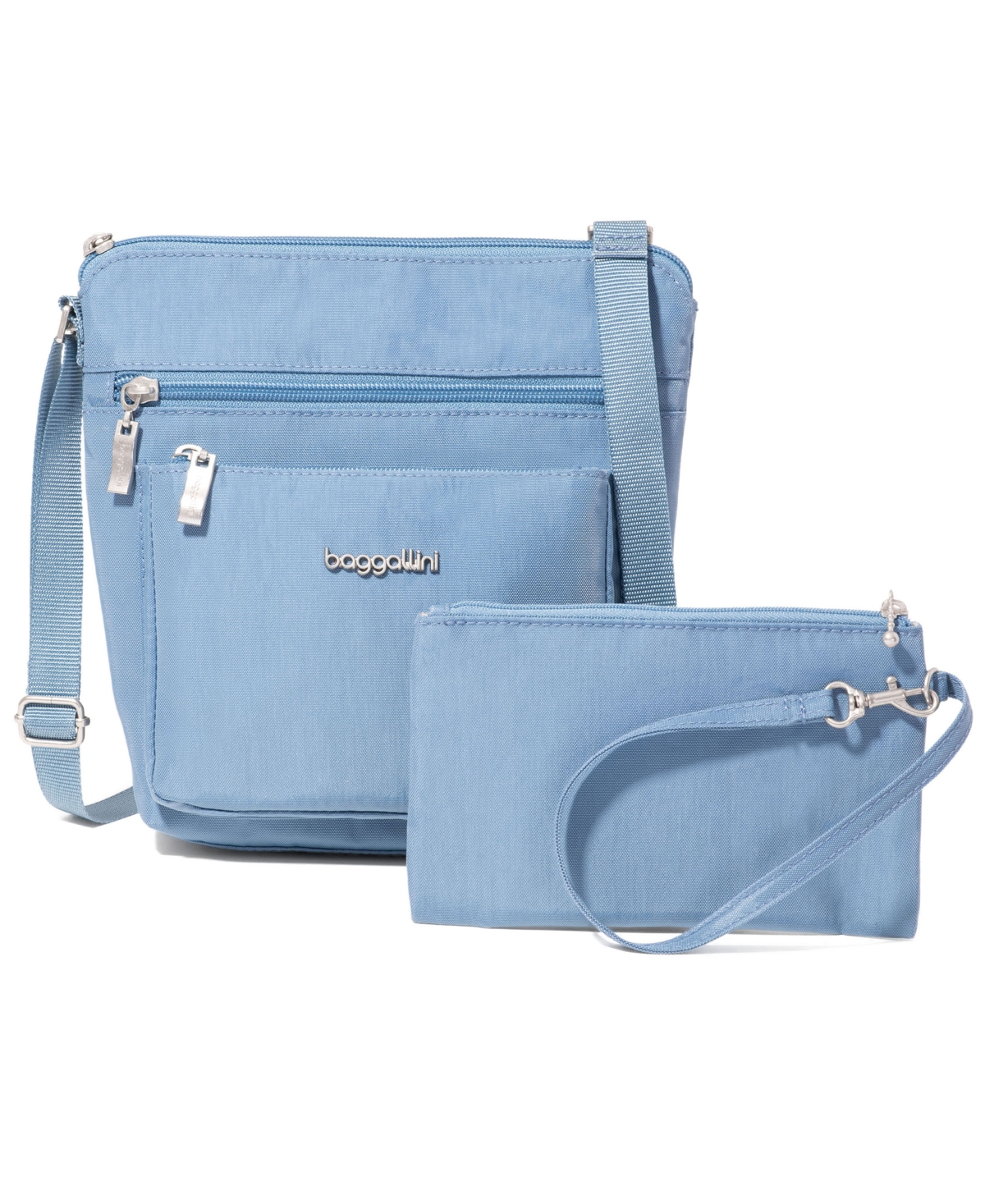 Click here for Baggallini Womens Pocket Crossbody - Cornflower prices
