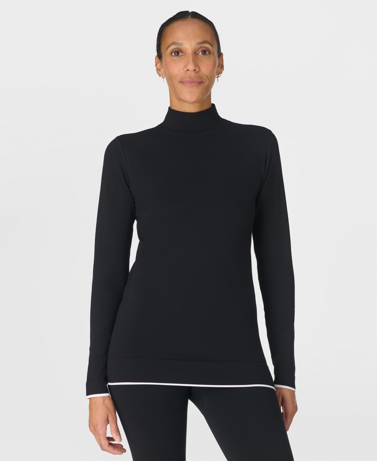 Click here for Sweaty Betty Womens High Neck Base Layer Top - Bla... prices