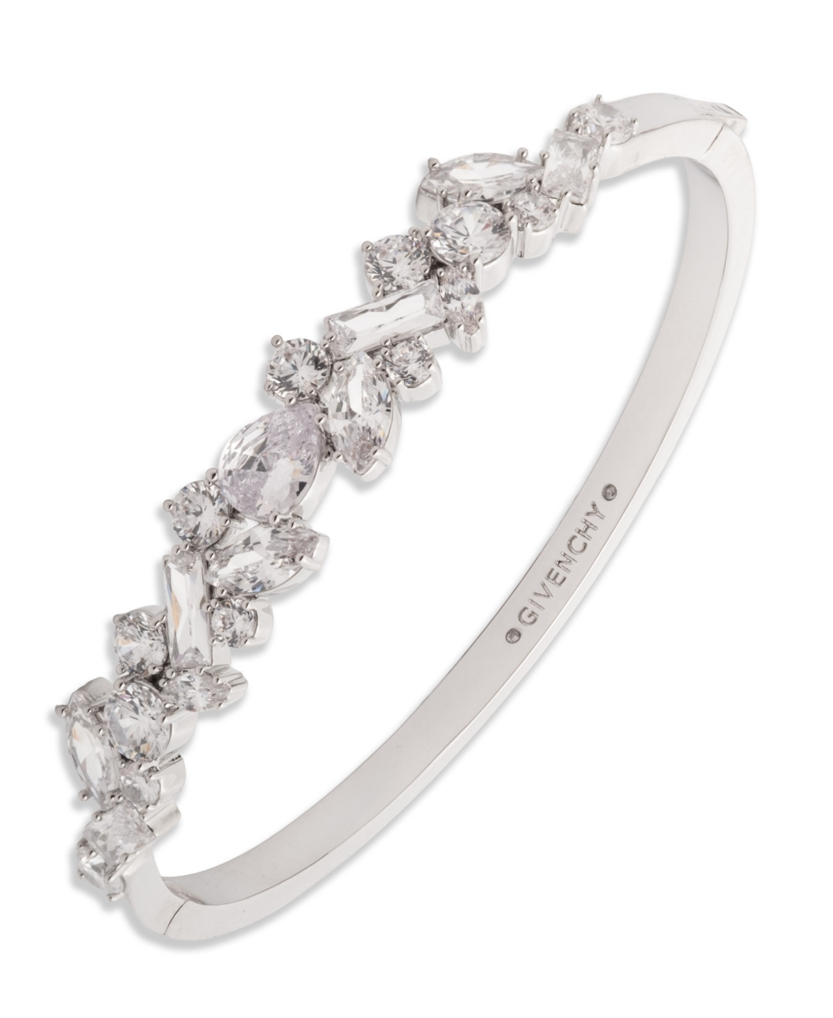 Click here for Givenchy Cubic Zirconia Open Bangle Bracelet - Whi... prices