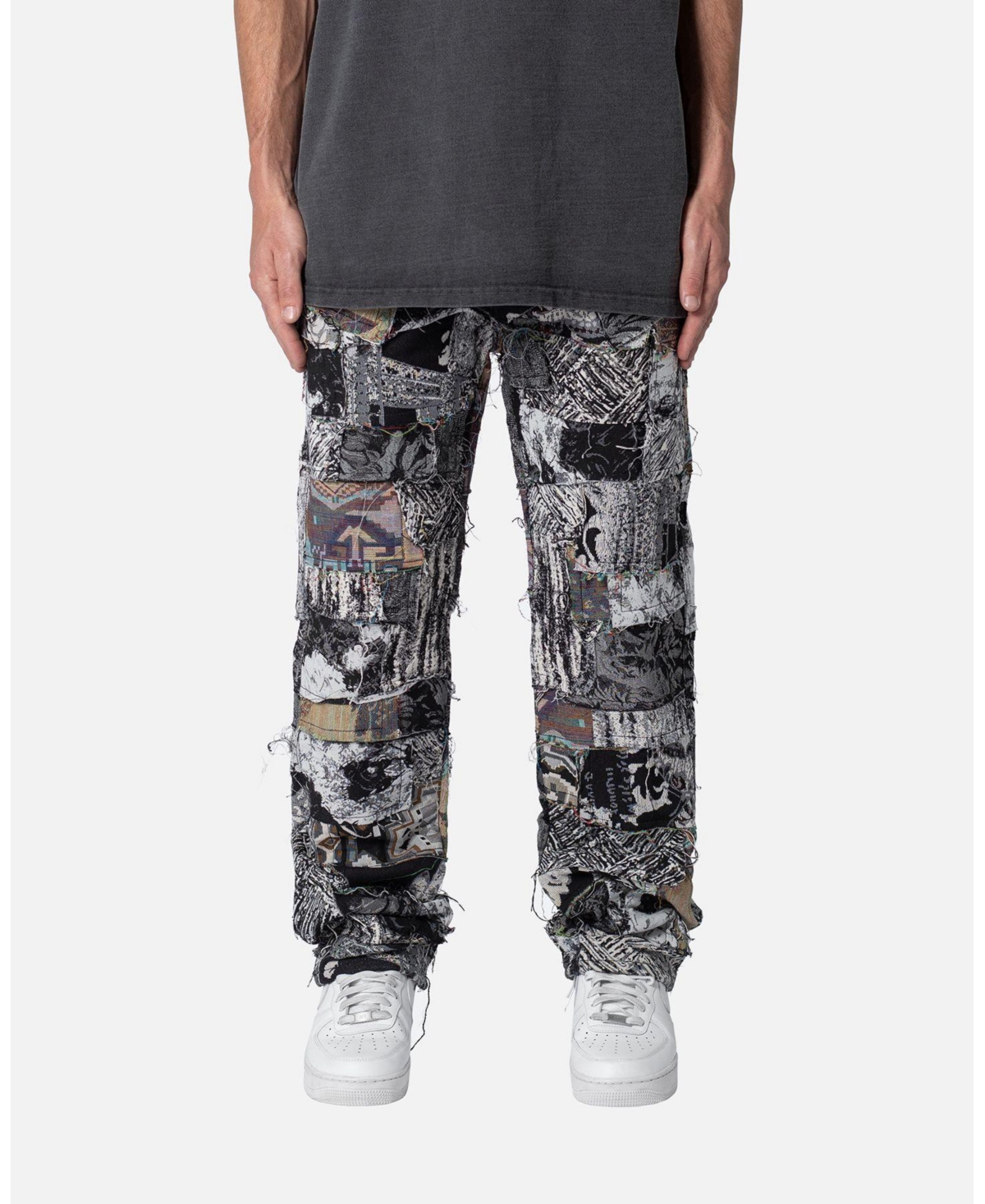 Click here for mnml Mens Paneled Blanket Pants - Grey prices