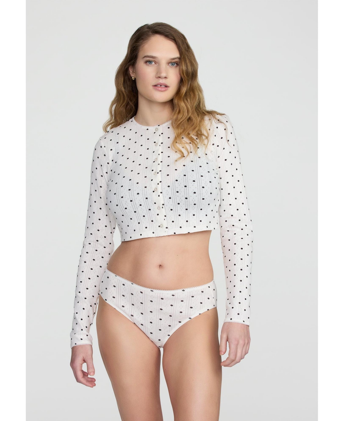 Click here for Cuup Plus Size The Cropped Cardigan- Pointelle - S... prices