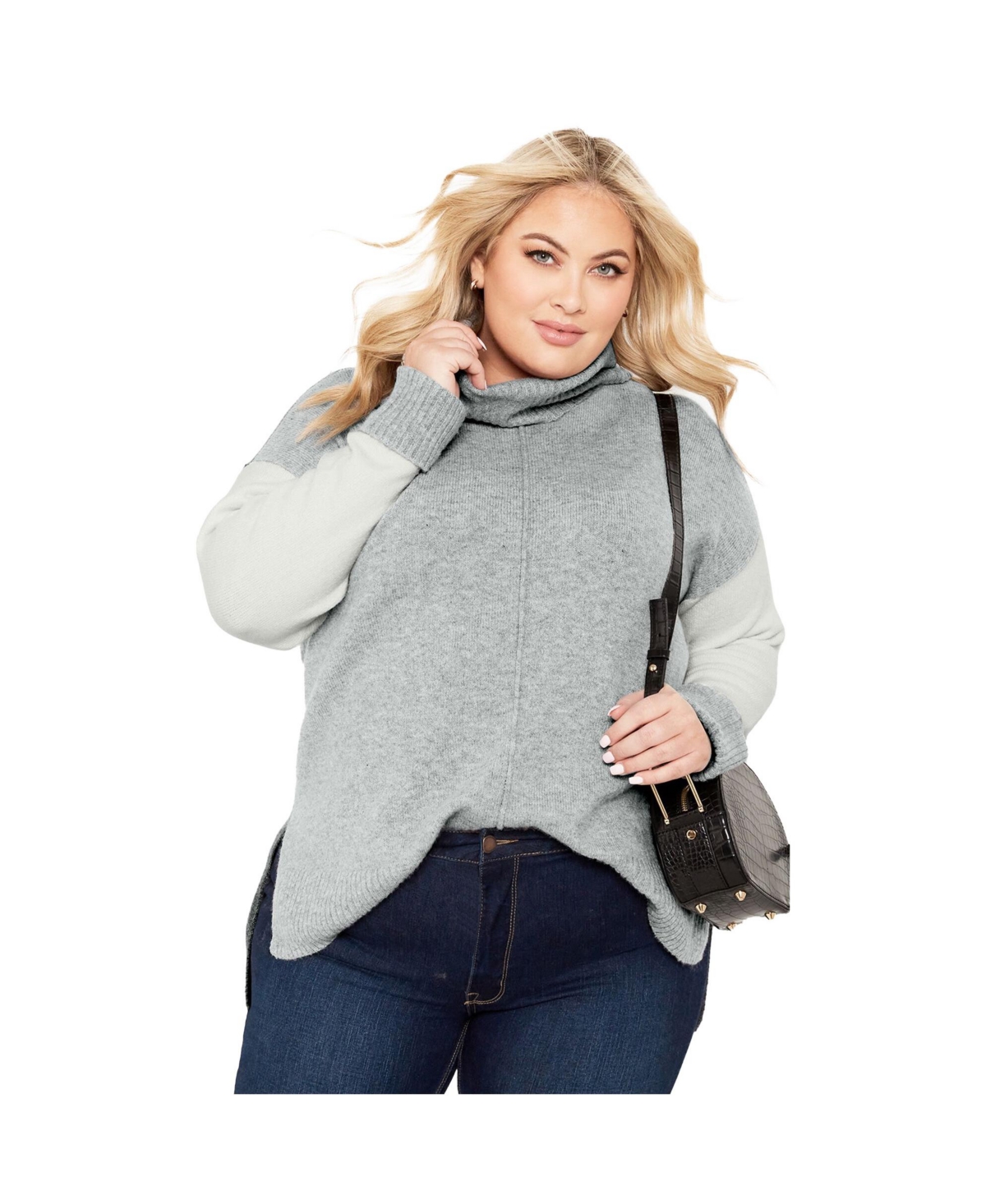 Click here for Avenue Womens Riley Sweater - Grey marled prices