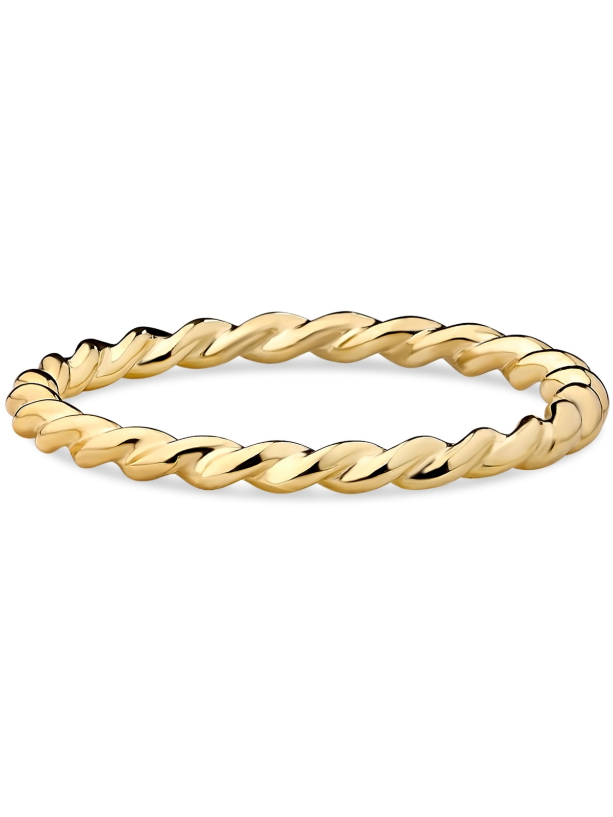 Click here for Devata Twisted Rope Ring in 14K Gold  Size 8  appr... prices