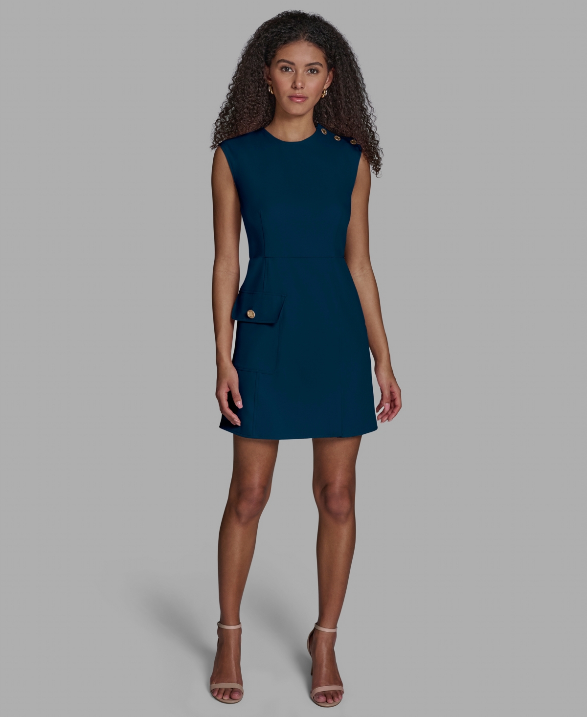 Click here for Bcbg Womens Asymmetric Shift Dress - Dark Blue prices