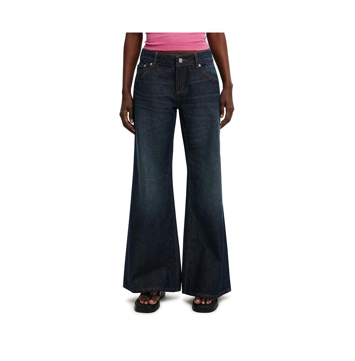 Click here for Cotton On Womens Low Relaxed Flare Jean - Sapphire... prices