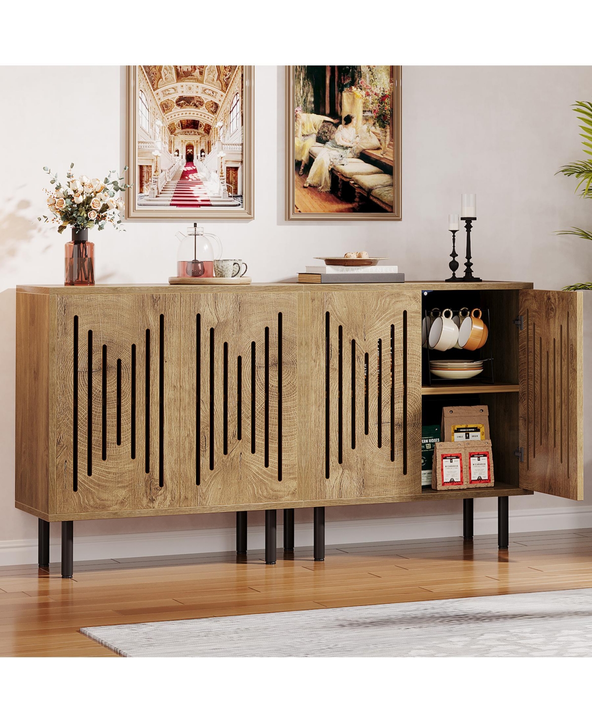 Click here for Tribesigns Kitchen Cabinet with Storage  59"... prices