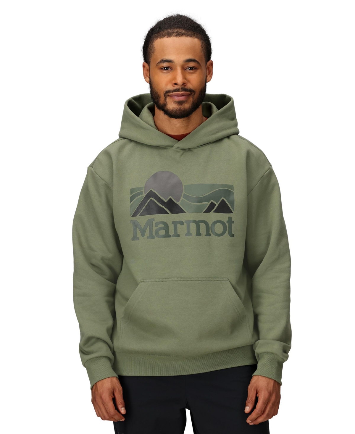 Click here for Marmot Mens Coastal Graphic Printed Hoodie - Olive... prices
