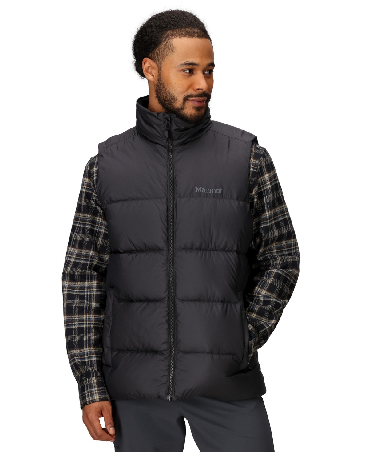 Click here for Marmot Mens Guides Down Stand-Collar Vest - Black prices