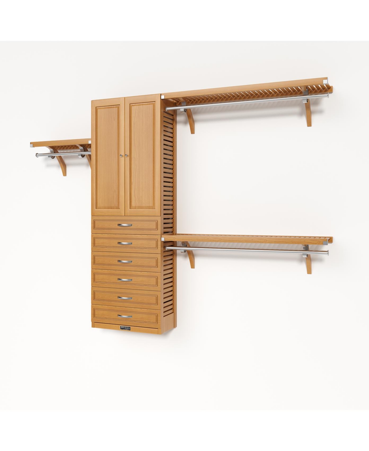 Click here for Solid Wood Reach-In Closet Organizer with 6 Drawer... prices