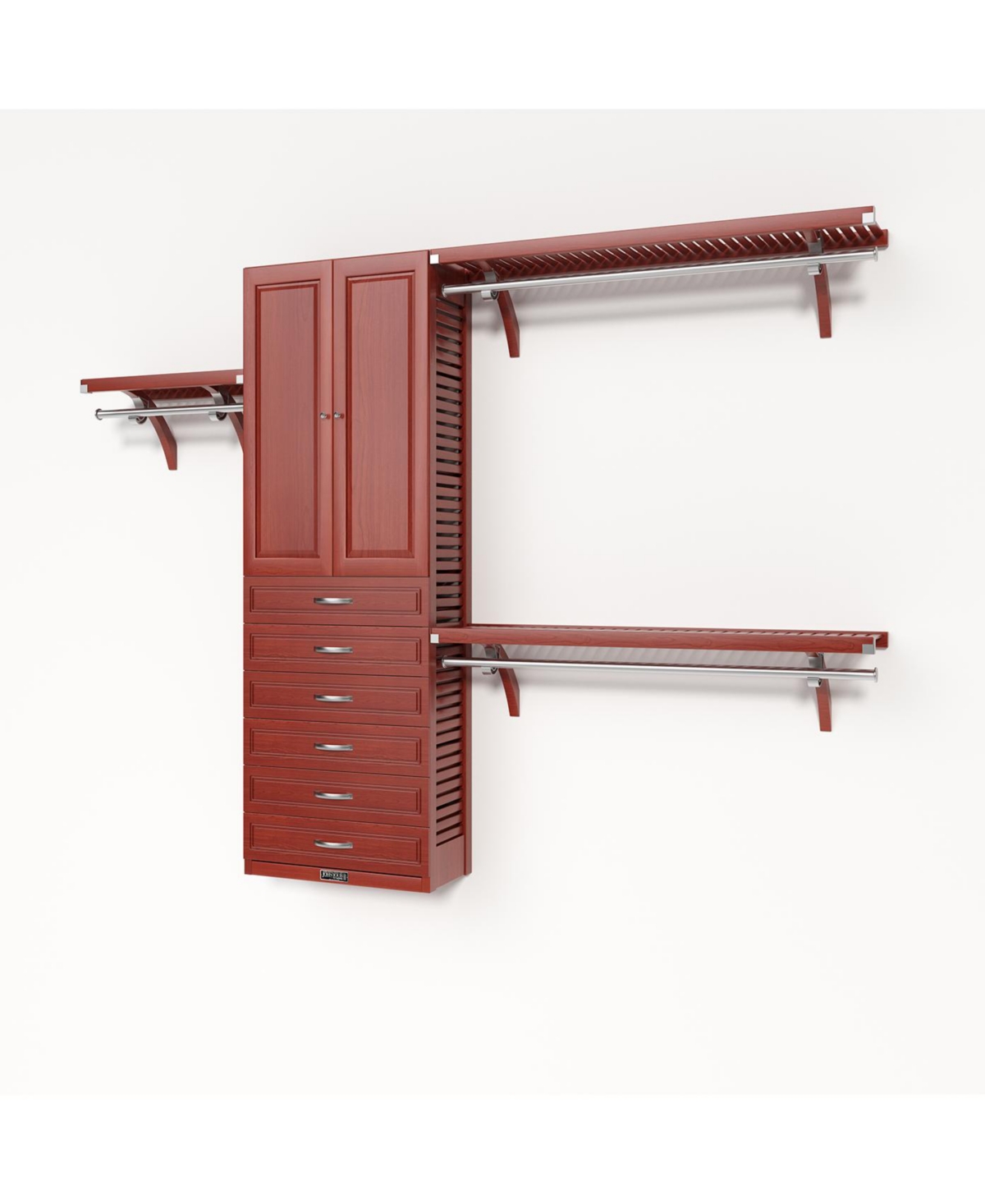 Click here for Solid Wood Reach-In Closet Organizer with 6 Drawer... prices