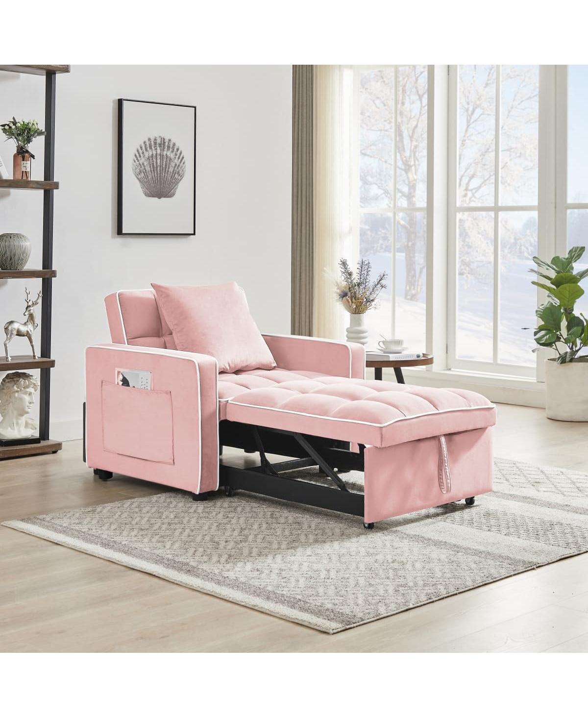 Click here for Maison Boucle 3-in-1 Convertible Velvet Chair Bed... prices