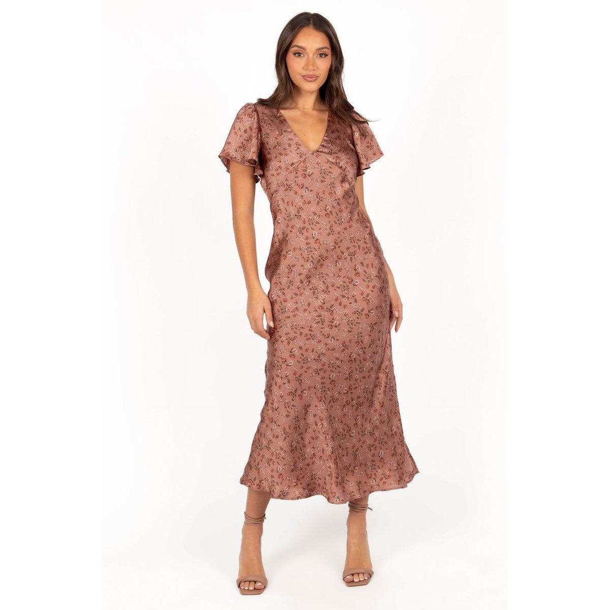 Click here for Petal and Pup Womens Flossy Maxi Dress - Mauve prices