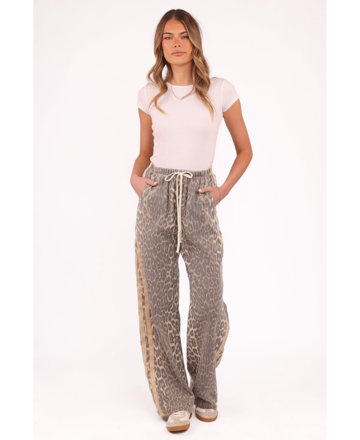 Click here for Petal and Pup Womens Fletcher Denim Racer Pants -... prices