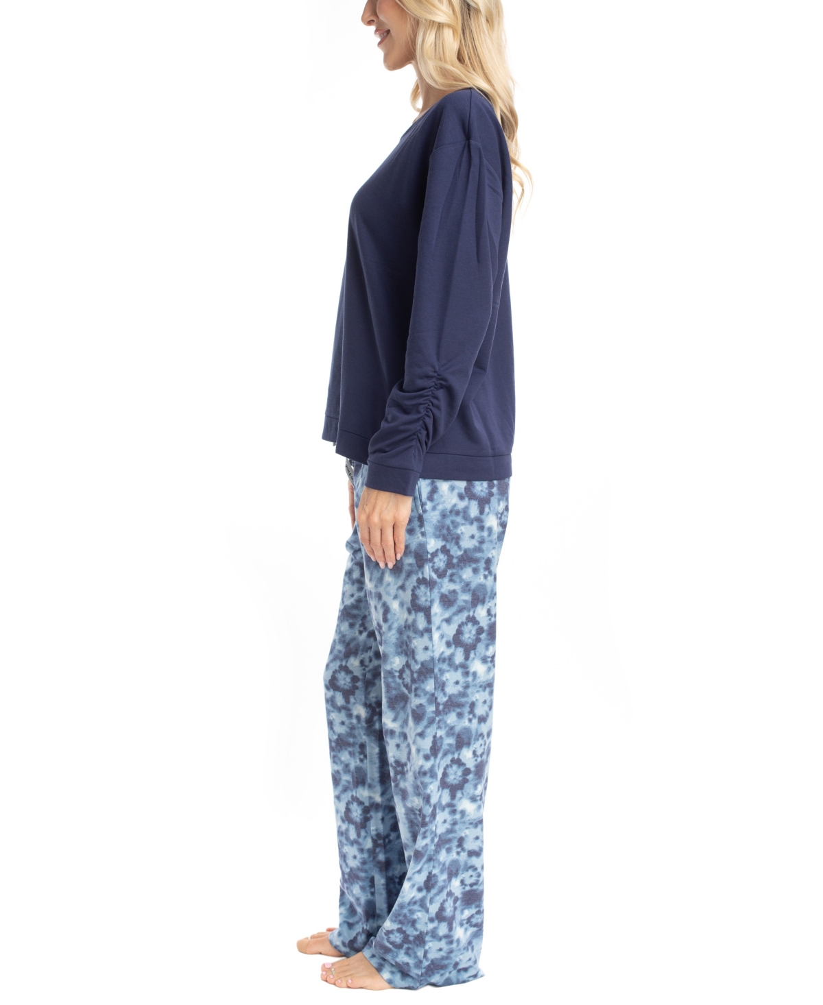 Click here for Muk Luks Womens Sweater Weather Pajama Set - Blu-b... prices
