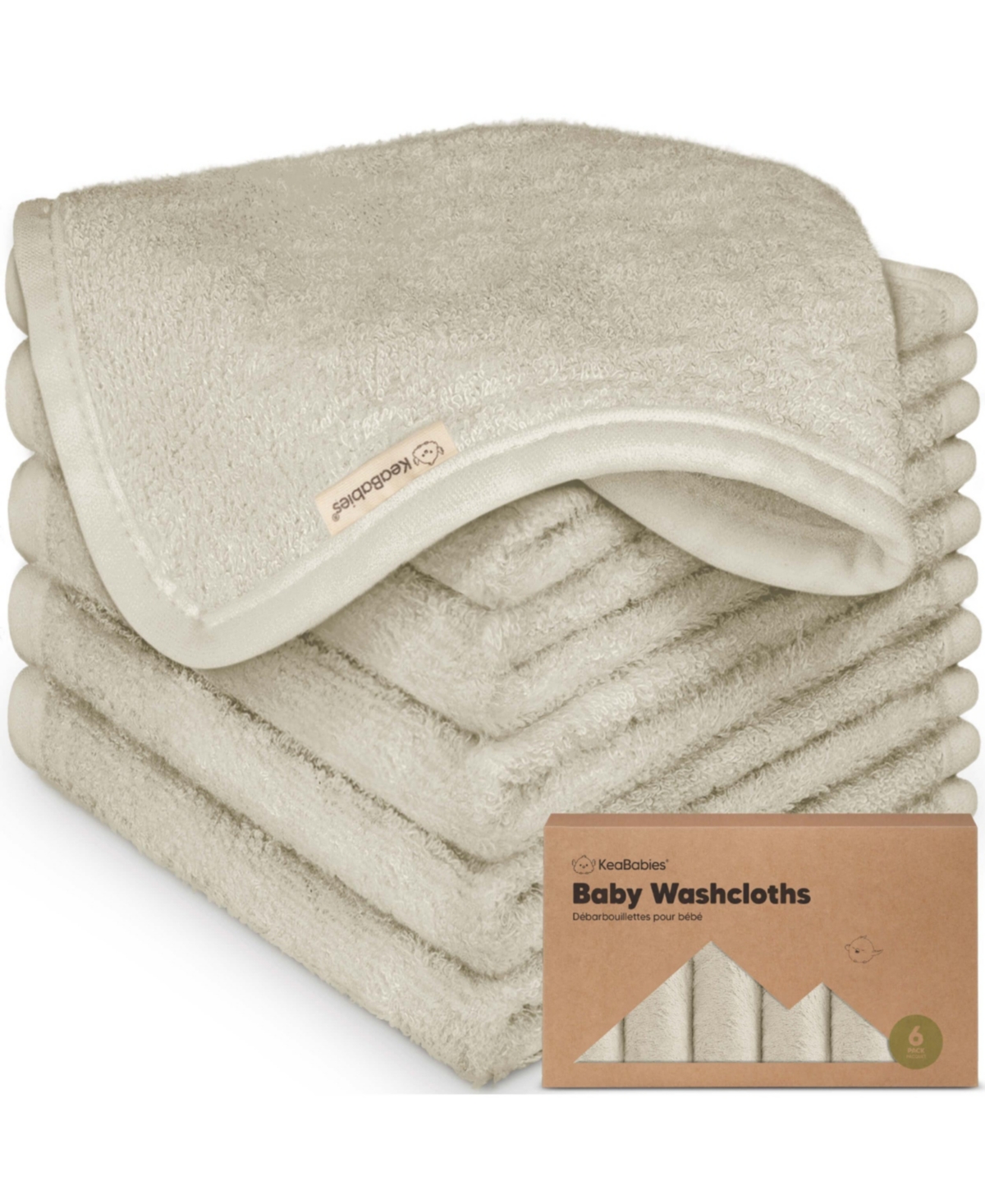 Click here for KeaBabies 6pk Deluxe Baby Washcloths  Organic and... prices