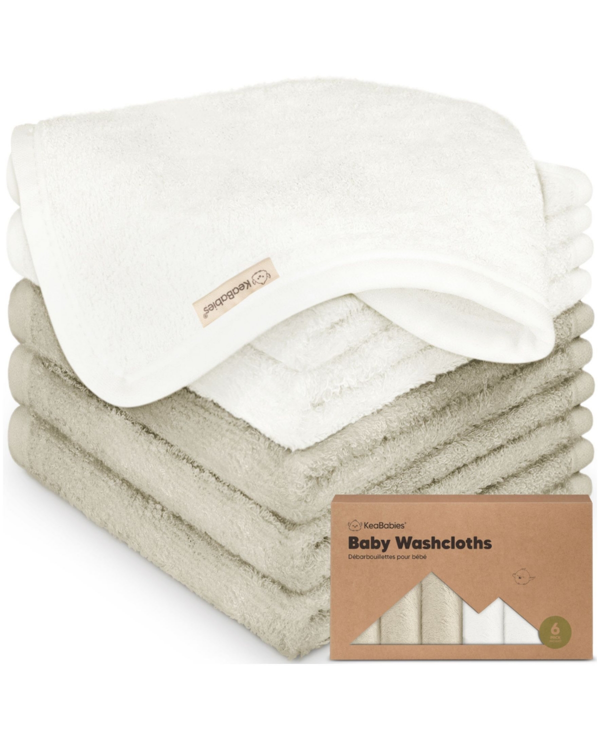 Click here for KeaBabies 6pk Deluxe Baby Washcloths  Organic and... prices