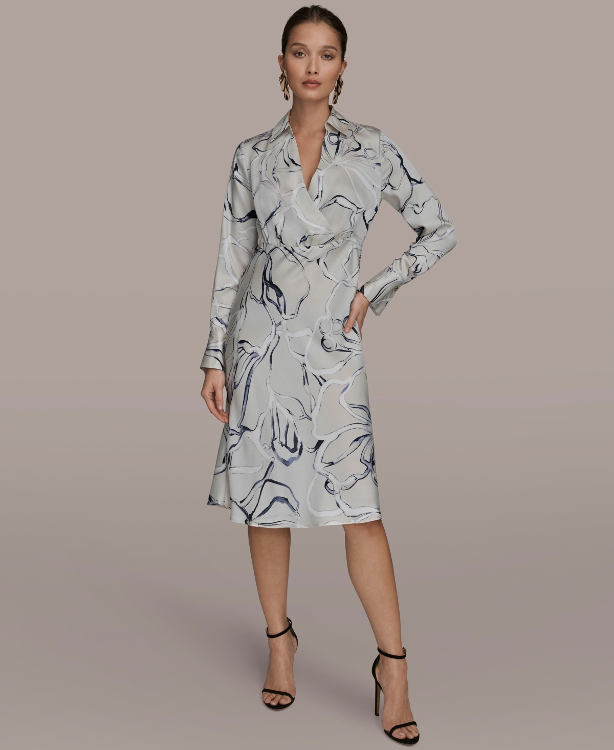 Click here for Donna Karan New York Womens Collared A-Line Dress... prices