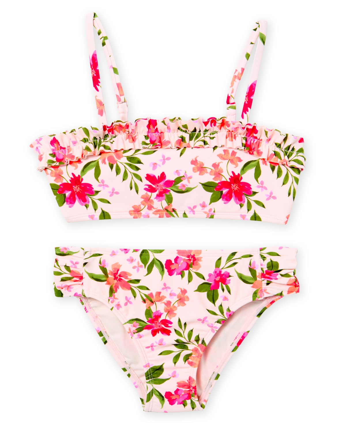 Click here for Angel Beach Girls 7-16 Floral Garden Swim Square N... prices