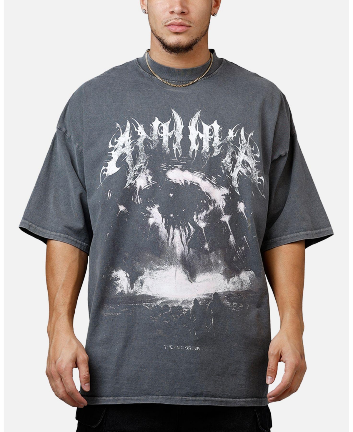 Click here for The Anti Order Mens Alien Mock Neck T-Shirt prices