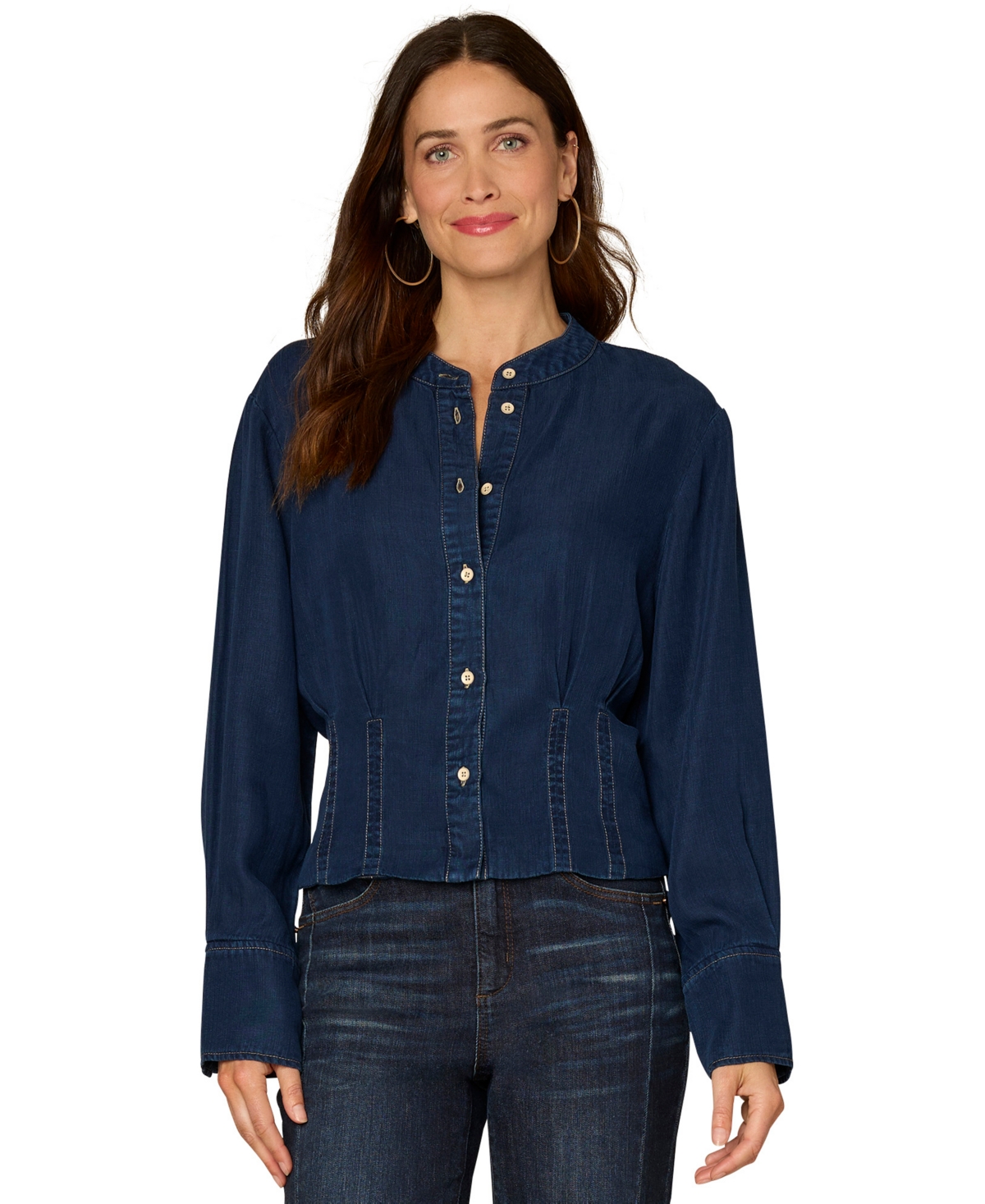 Click here for Democracy Womens Pleat Detail Long-Sleeve Top - In... prices