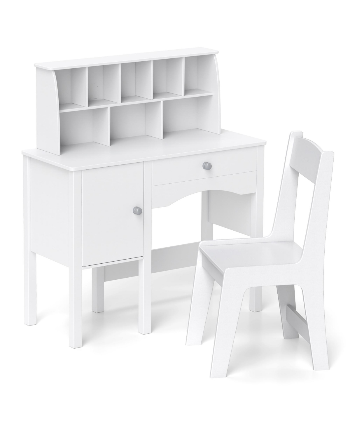 Click here for Gymax Kids Study Desk & Chair Set Children Wooden... prices
