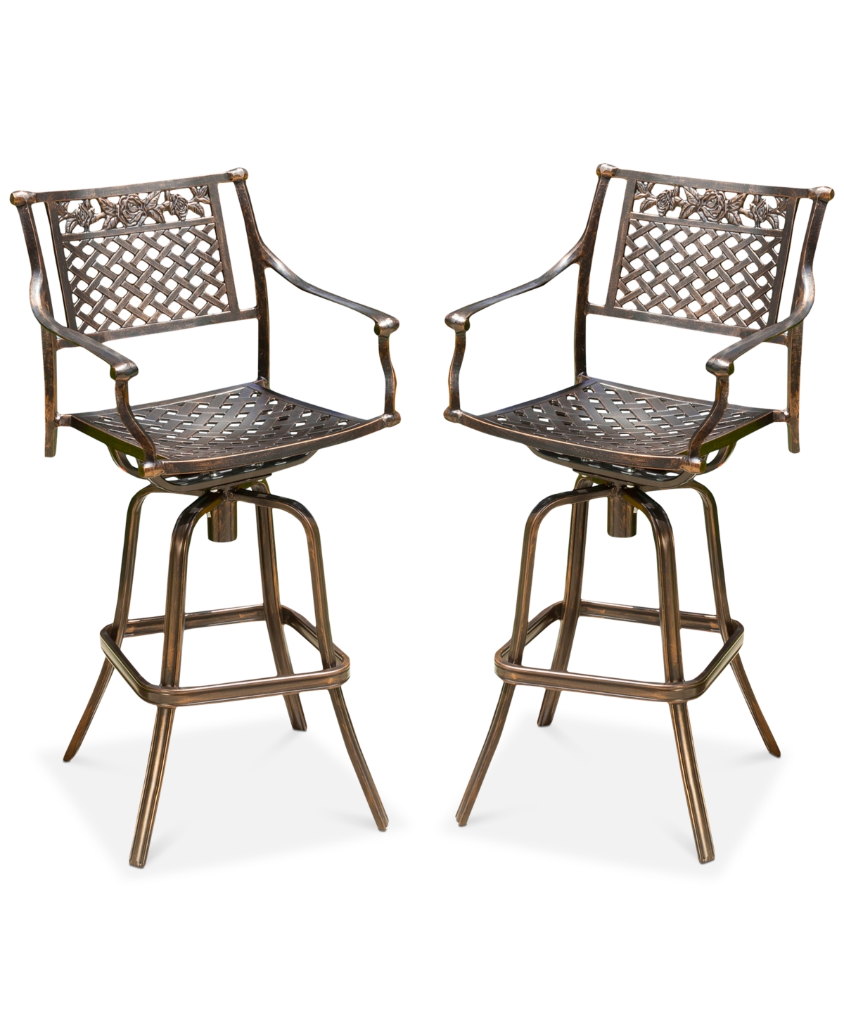 Click here for Lakelin 2-Pc. Outdoor Bar Stools - Copper prices