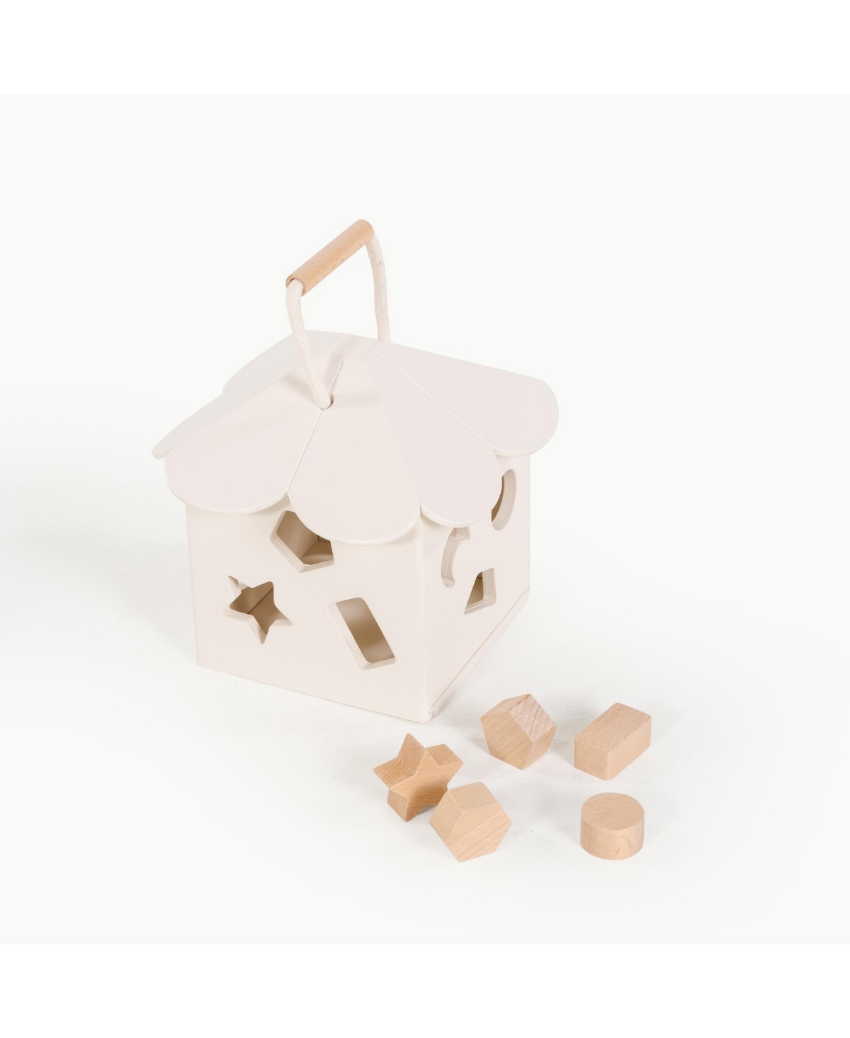 Click here for Gathre Ivory Wooden Shape Sorter - Ivory prices