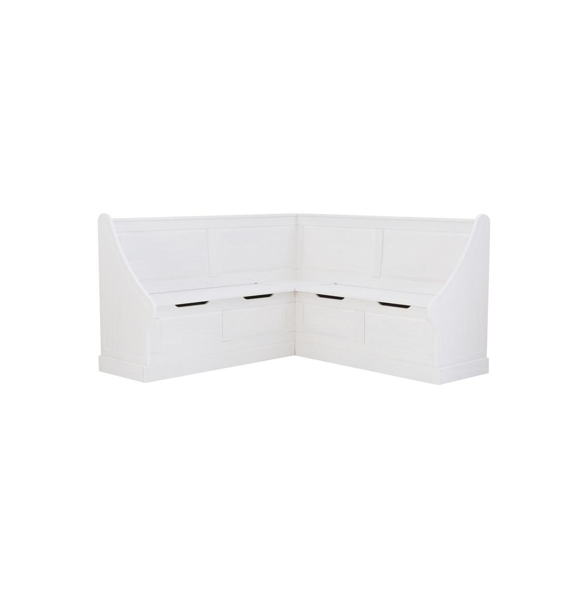 Click here for Linon Tobin Corner Breakfast Nook  White prices