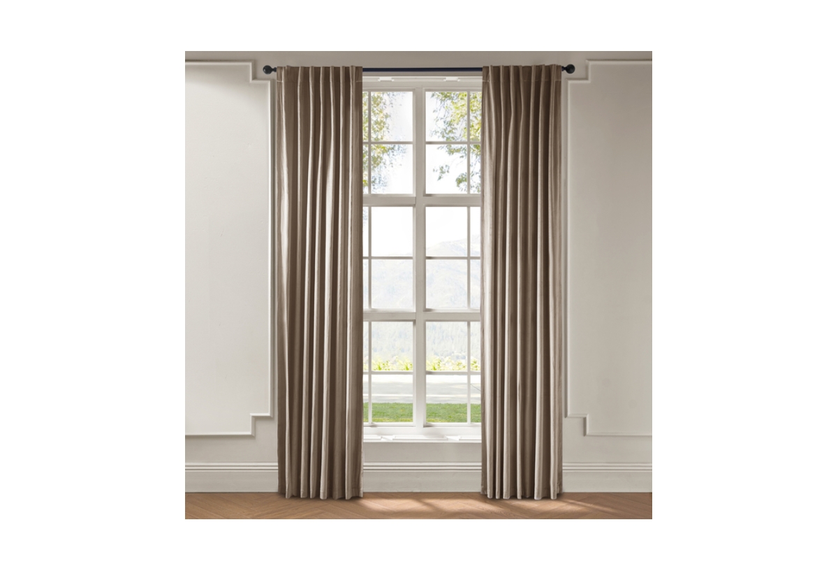 Click here for Z Gallerie Adair Solid Velvet Curtain - Sand prices